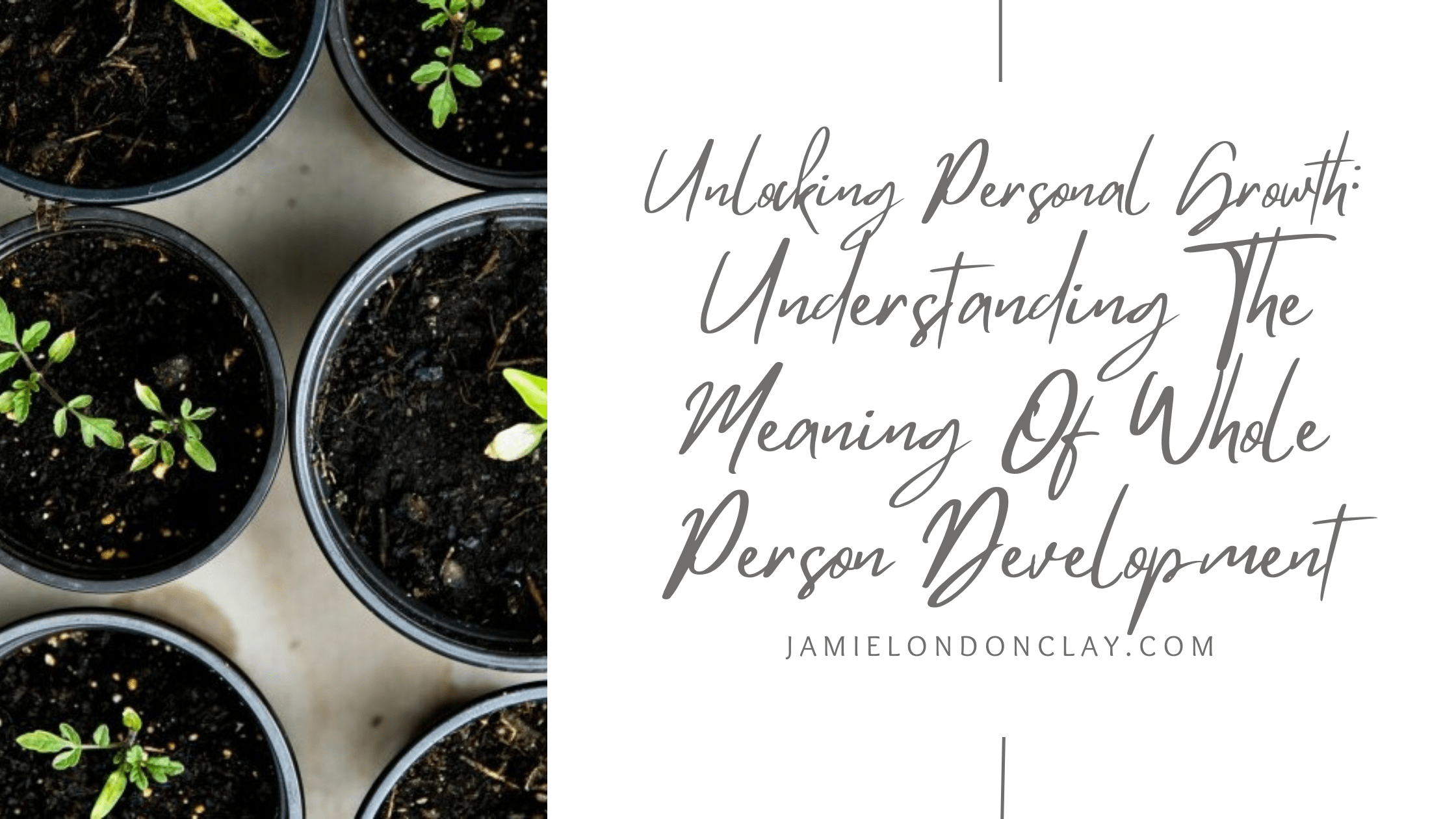 Meaning Of Whole Person Development | Jamie London Clay